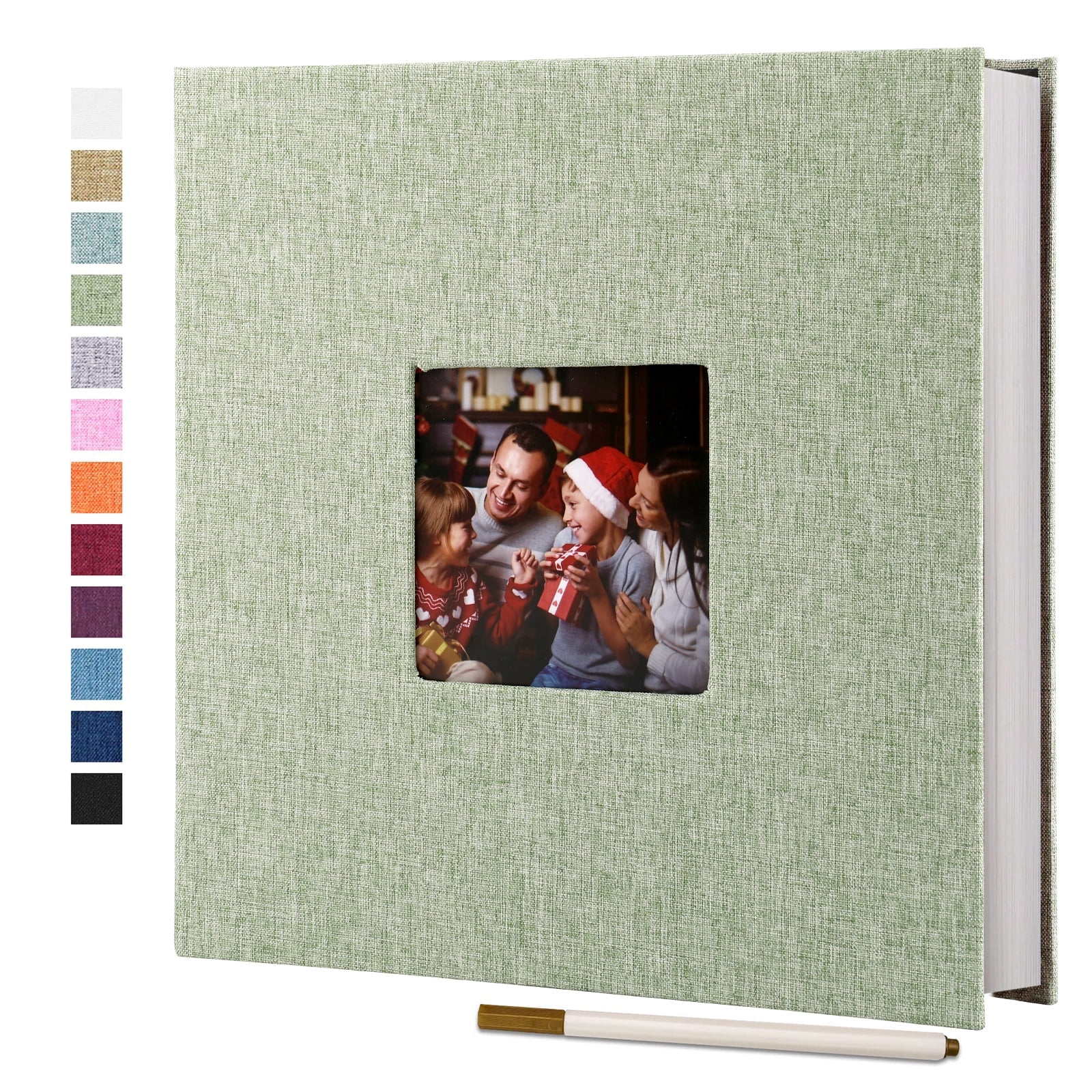 Bevtee Photo Album Self Adhesive 4x6 8x10 DIY Picture Scrapbook, 40 ...