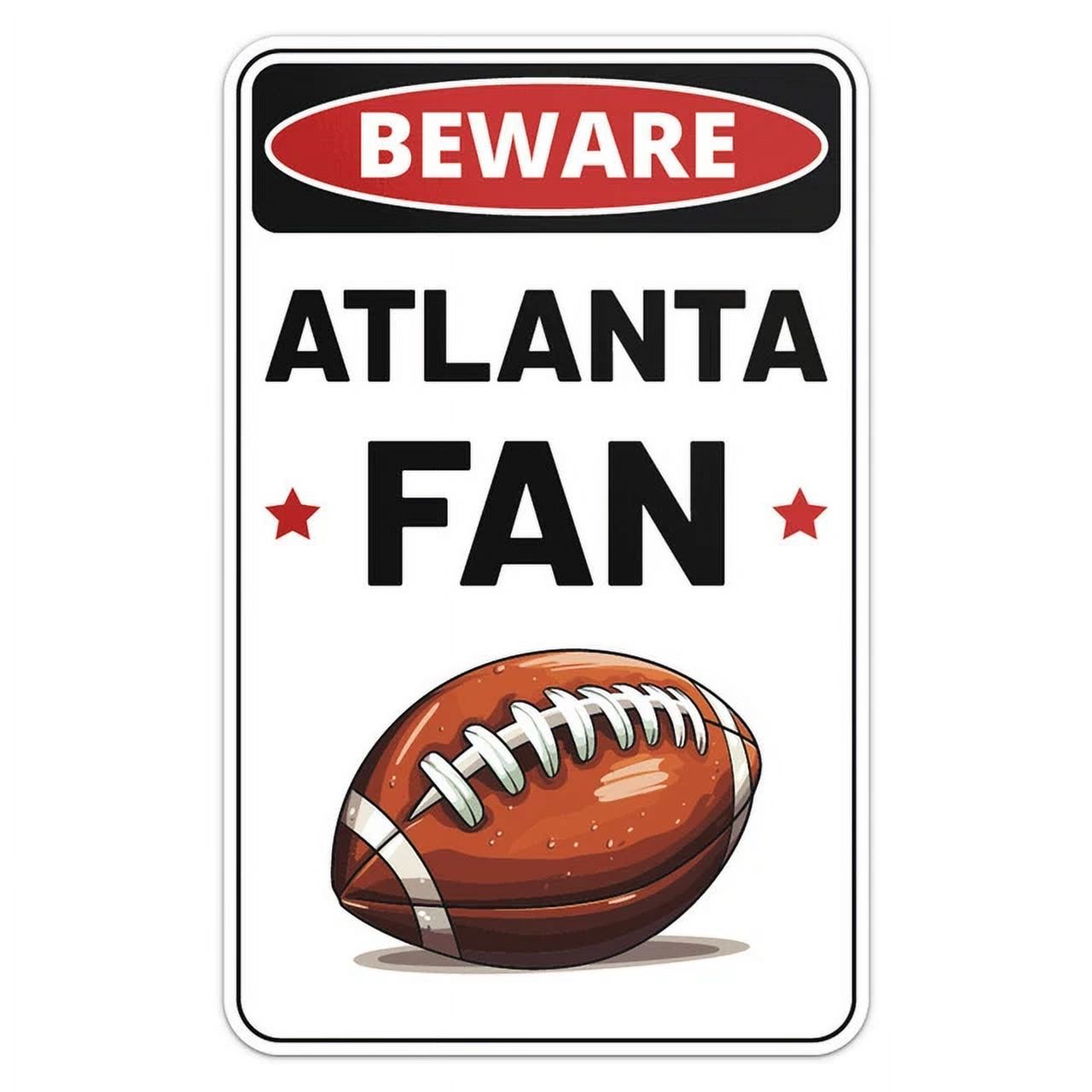 Beware Atlanta Fan Sticker Phone Decal Water Bottle Stickers Car Decals ...
