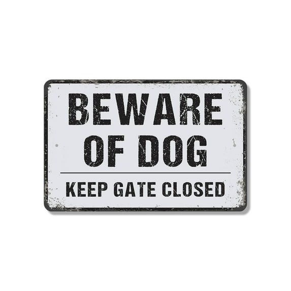 Beware Of Dog 13 Inch x 20 Inch Novelty Plastic Sign I Bite You Were ...