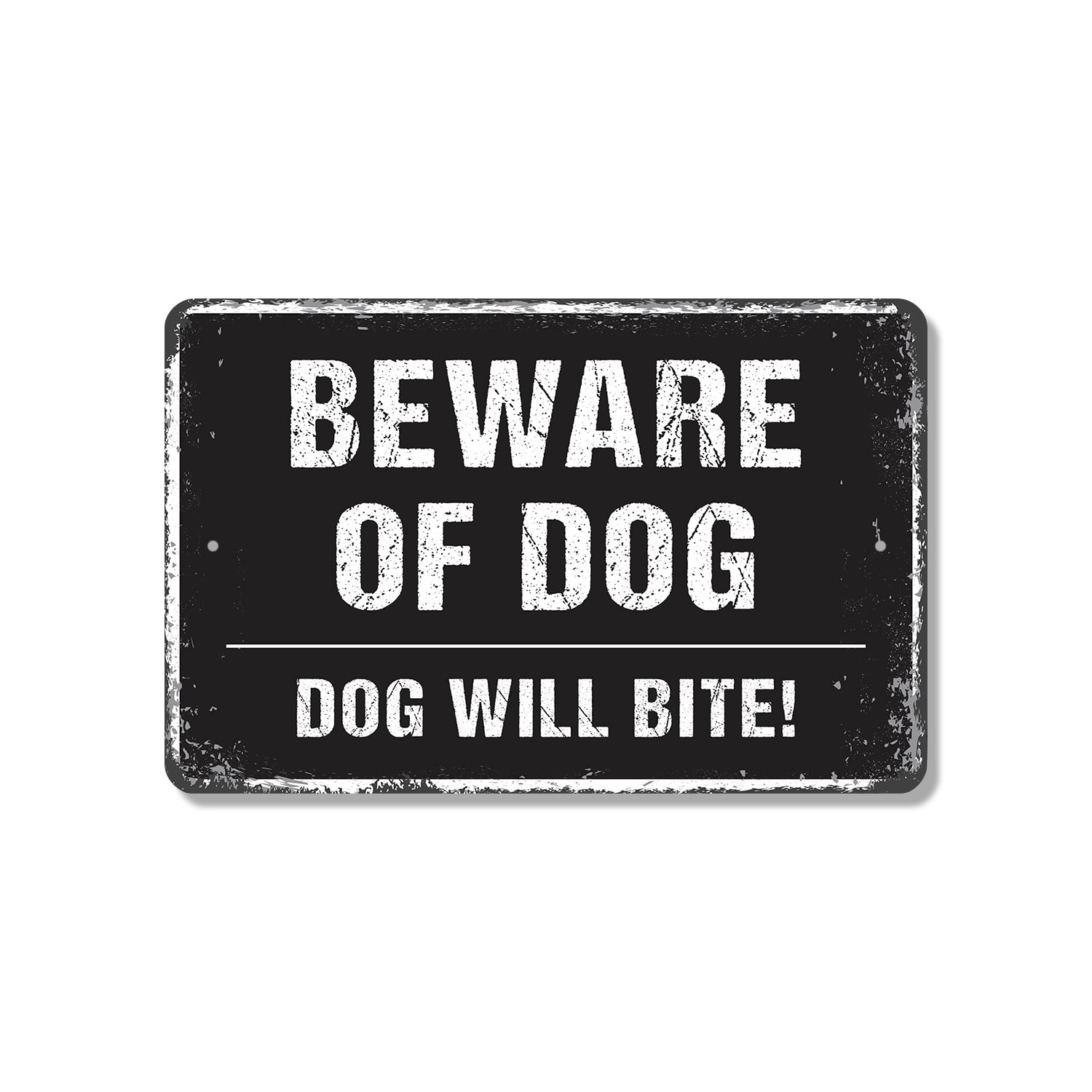 Beware Of Dog 13 Inch x 20 Inch Novelty Plastic Sign I Bite You Were ...
