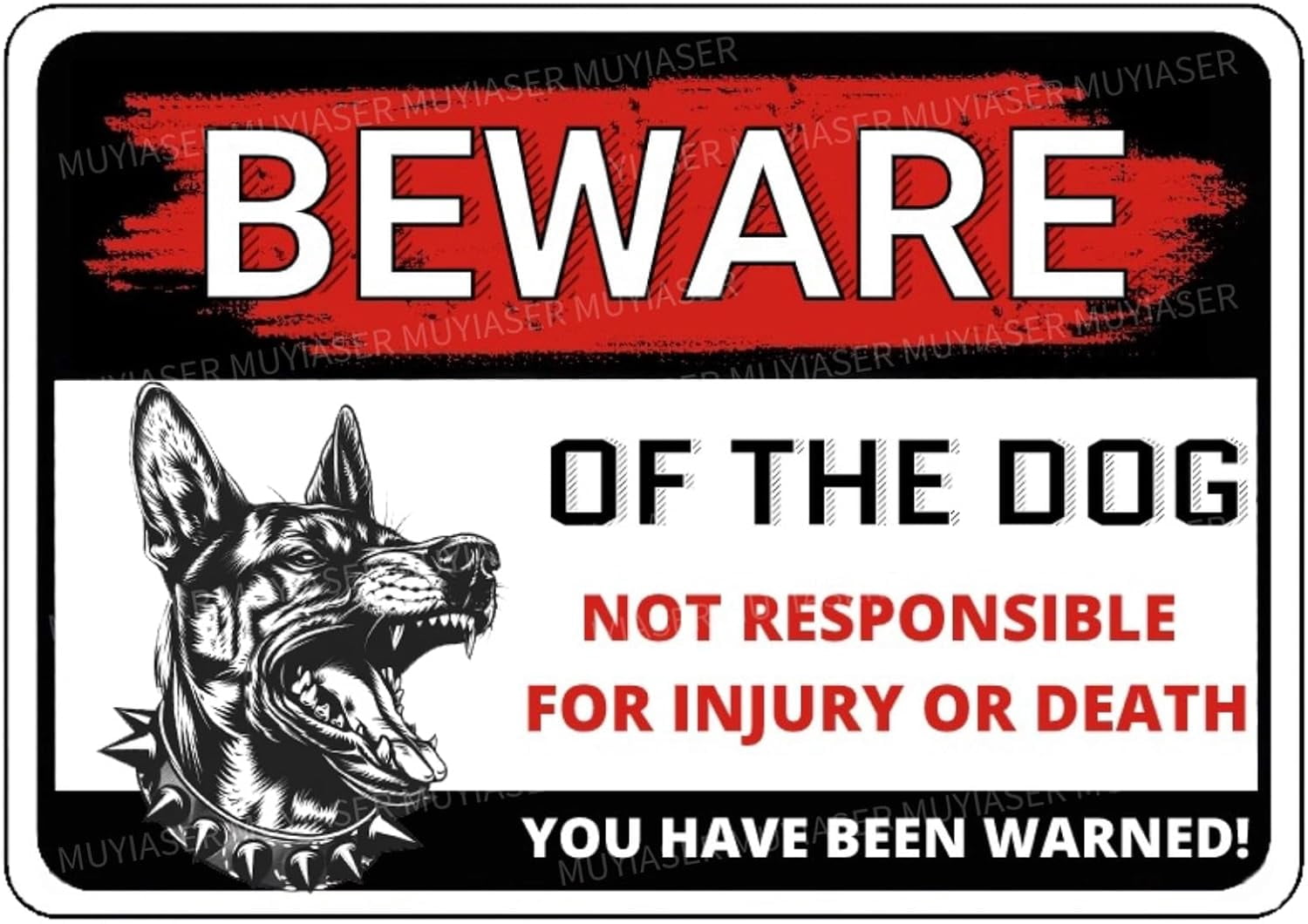 Beware Of The Dog Belgian Malinois You Have Been Warned Aluminum Metal ...