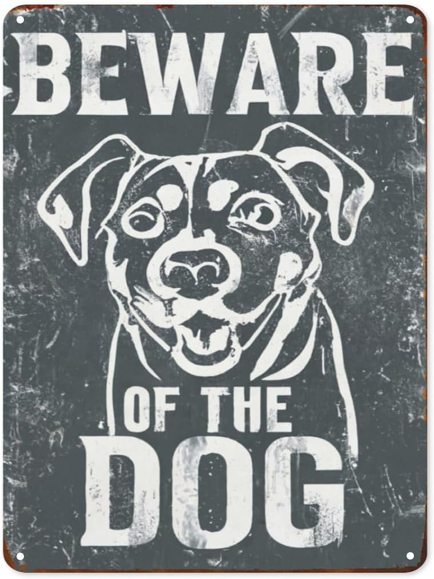Beware of The Dog Meta Signs-Metal Tin Signs Exquisite Wall Art Decor ...