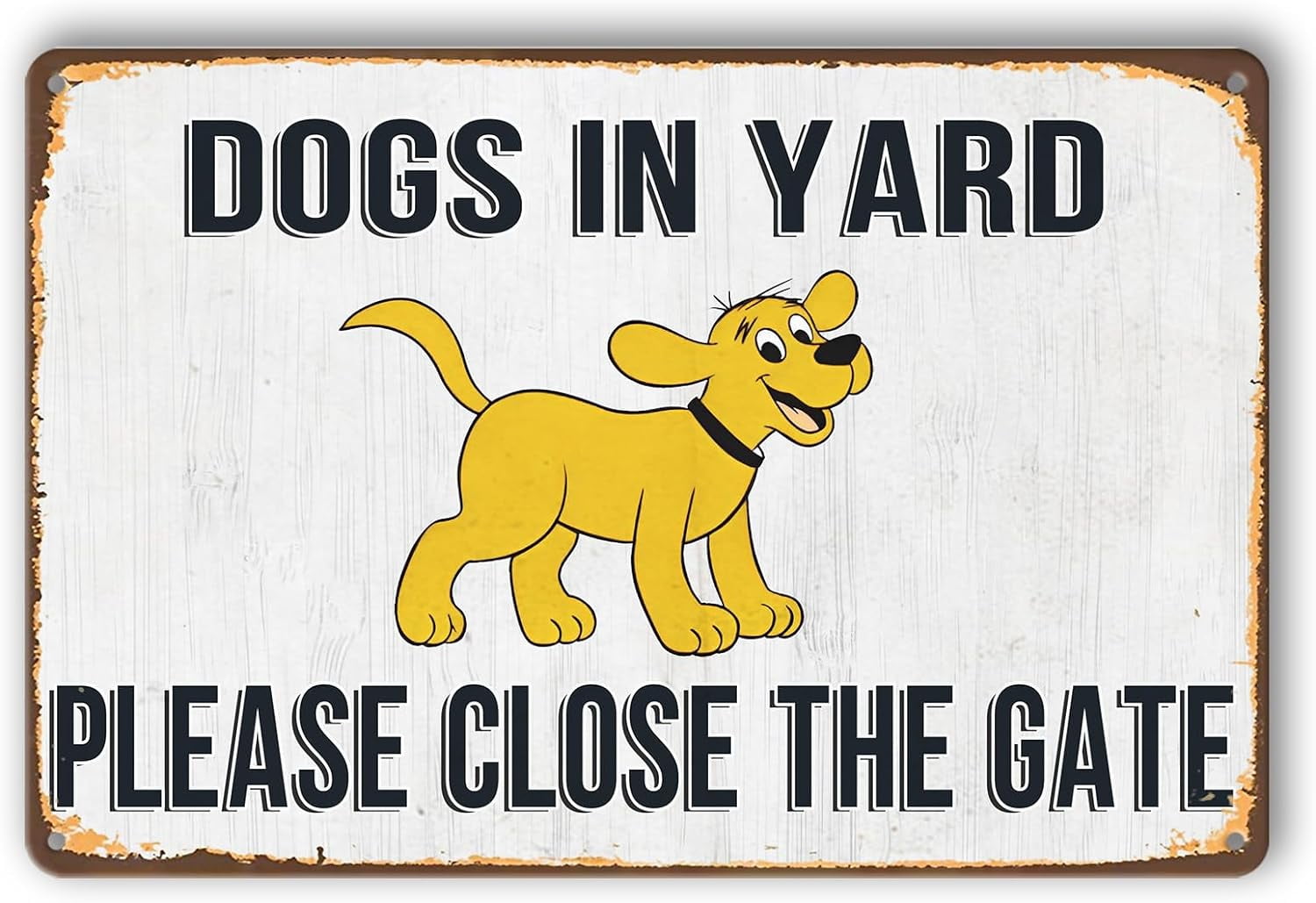 Beware Of Dog Signs For Fence Warning Tin Signs Beware Of Dog Yard Sign ...