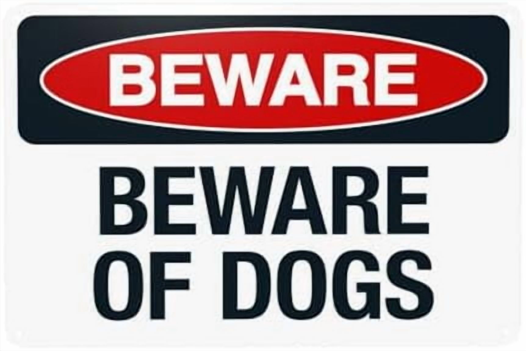 Beware Of Dogs Warning Signs, Beware Of Dog Metal Signs for Home ...