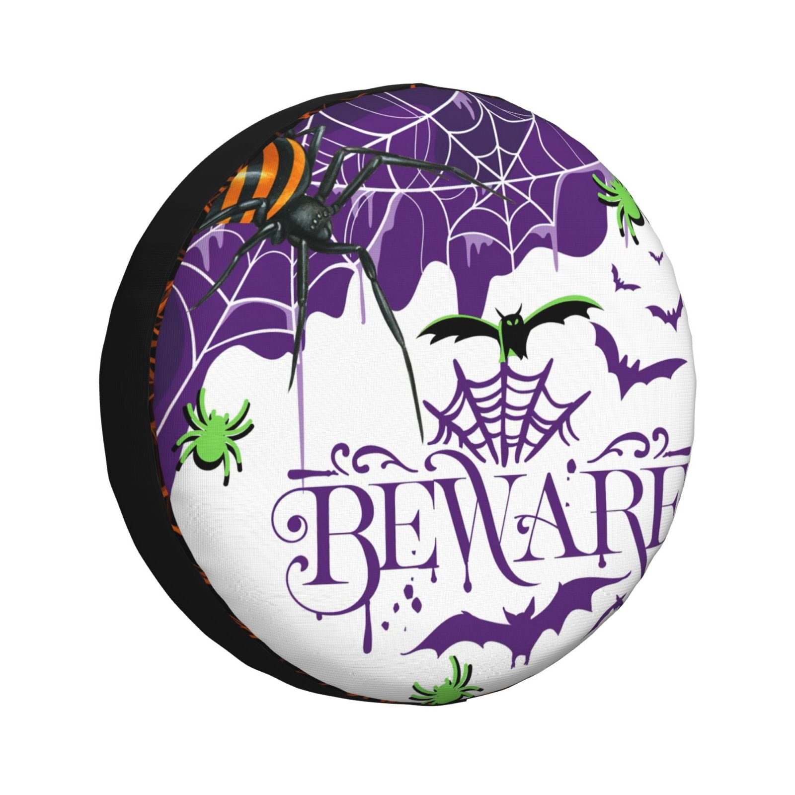 Beware Halloween Tire Cover 14" Wheel Protectors Tyre Covers ...
