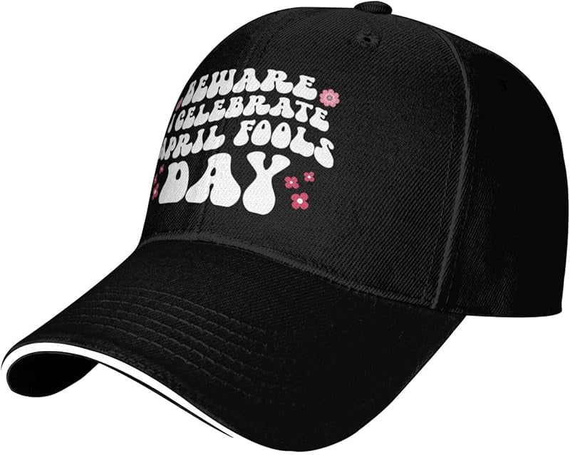 Beware I Celebrate April Fools Day Hat for Women Funny Baseball Cap ...
