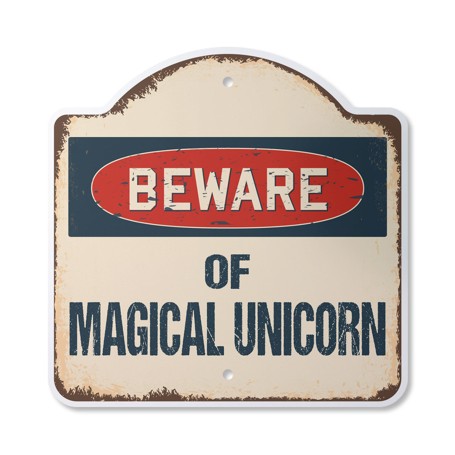 Beware Of Magical Unicorn 10” x 10” Sign | Indoor/Outdoor Plastic ...