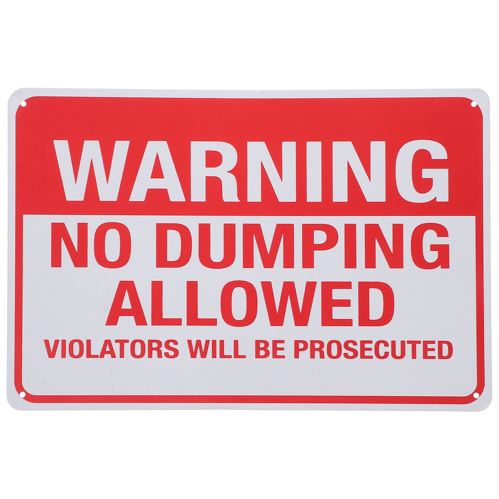 Beware Notice No Dumping Iron Sign Eye-catching Violators Will Be Prosecuted Sign Safety Warning ...