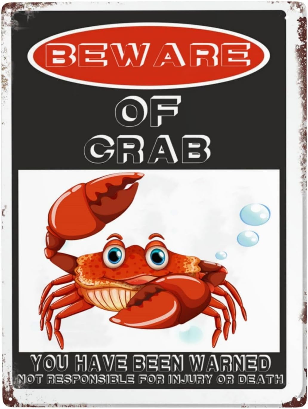 Beware Of Crow Sign,12"X 17.2" Rust Free Beware Of Crow Warning Signs ...