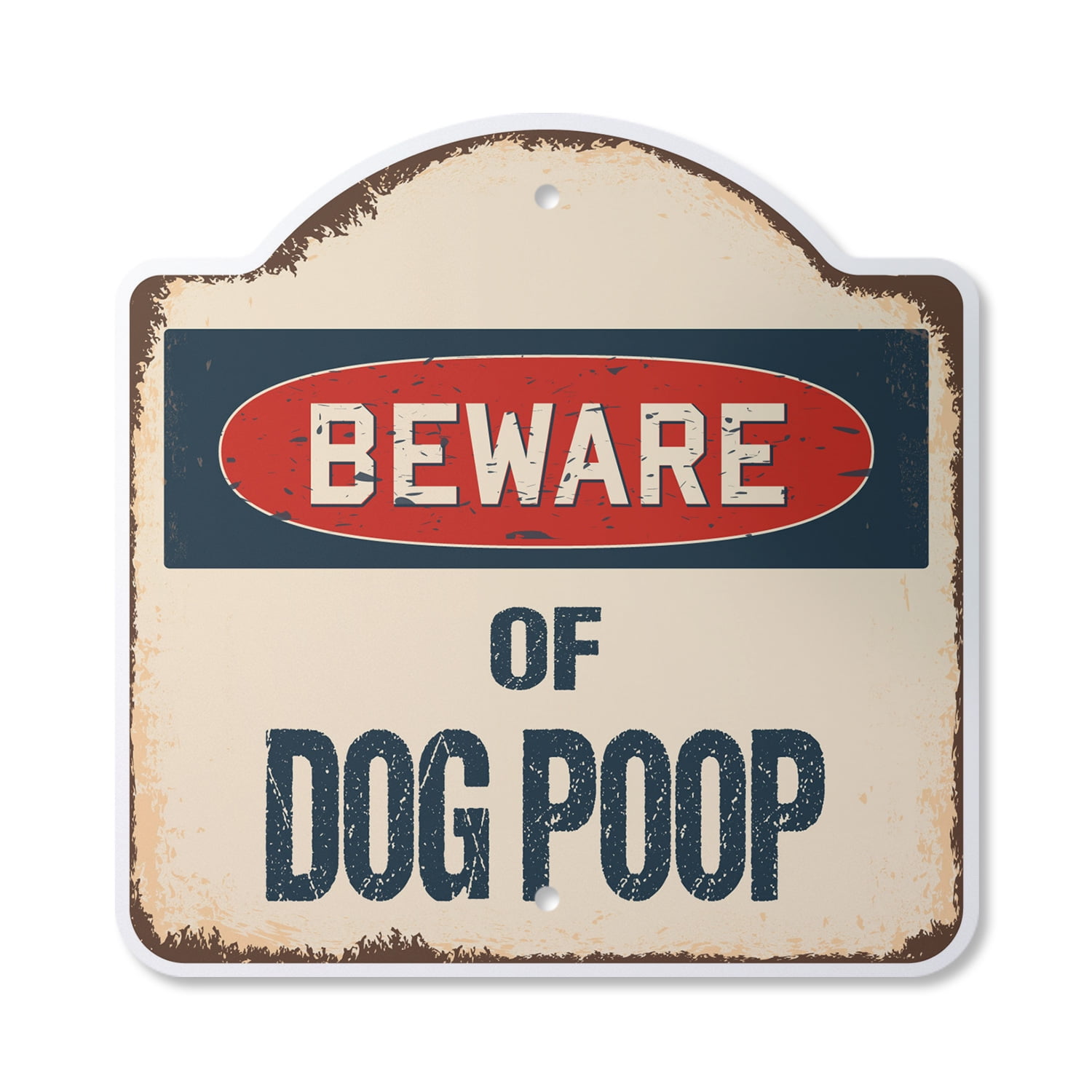 Beware Of Dog Poop 10” x 10” Sign | Indoor/Outdoor Plastic ...