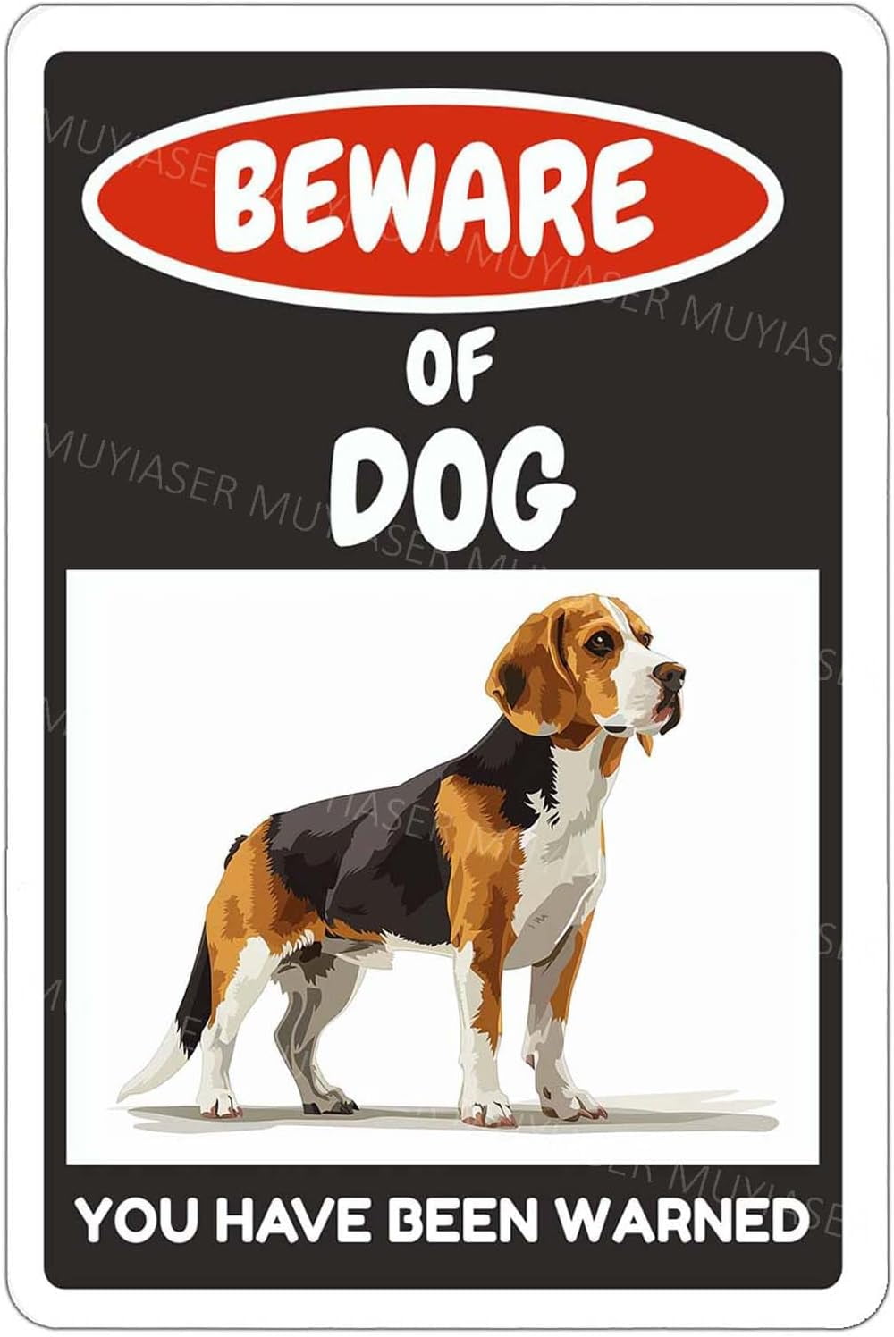 Beware Of Dog Sign Beagle You Have Been Warned Metal Tin Signs Door ...