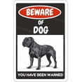 Beware Of Dog Sign Cane Corso You Have Been Warned Aluminum Metal Tin ...
