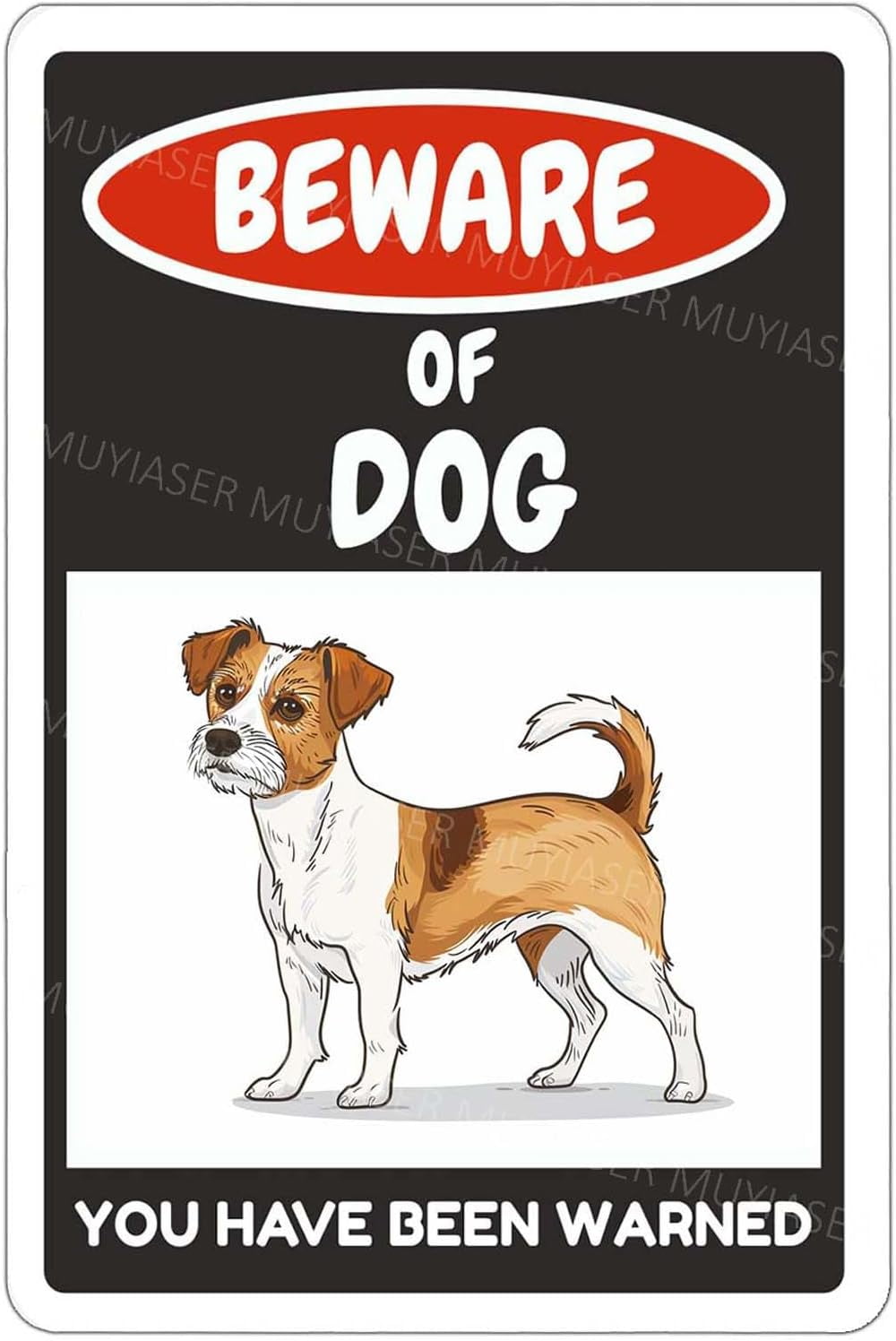 Beware Of Dog Sign Jack Russell You Have Been Warned Metal Tin Signs ...