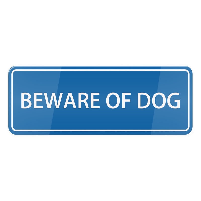 Beware Of Dog Sign, Main Official Self Adhesive Sign For Door Or Wall ...