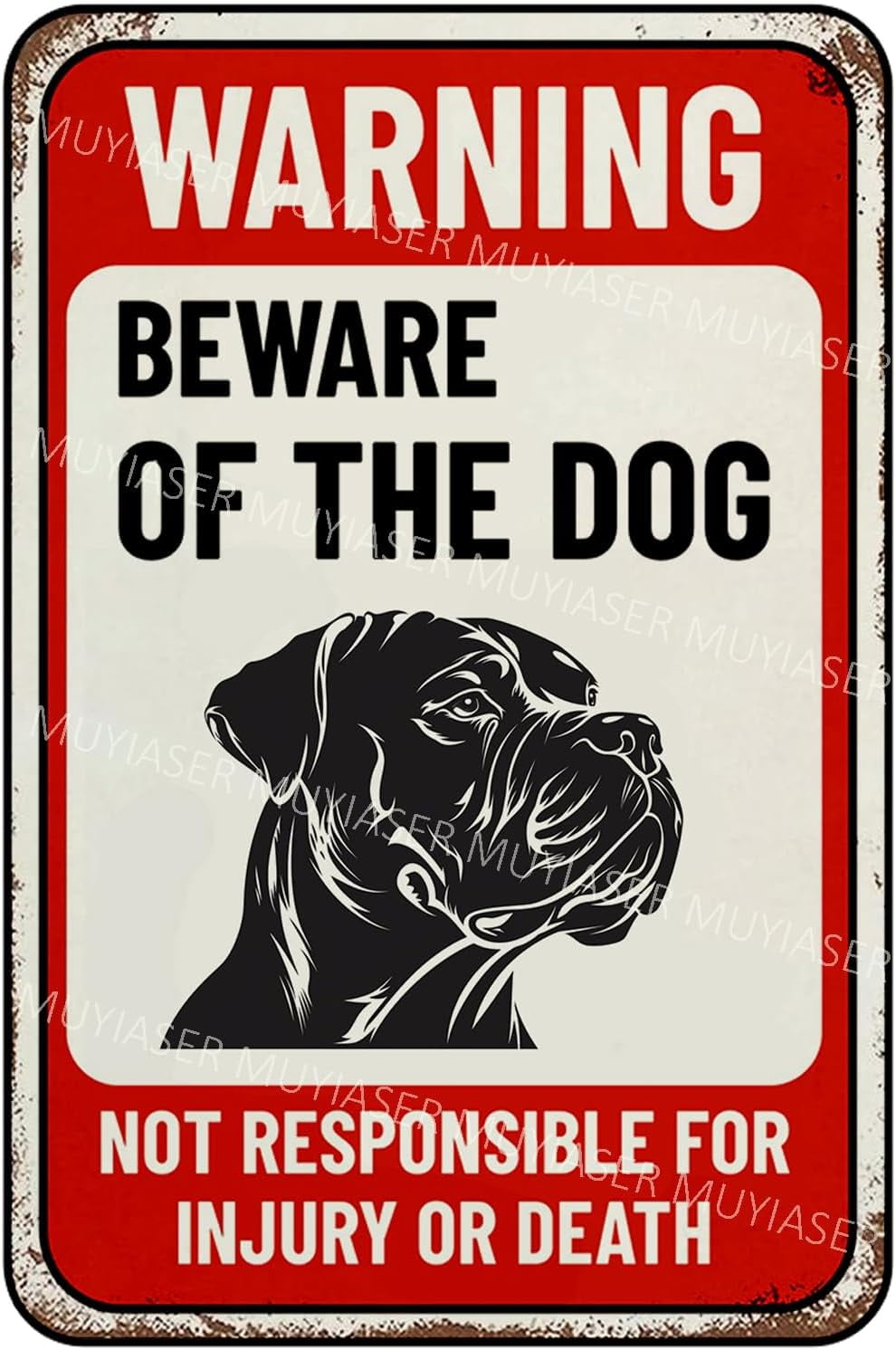 Beware Of Dog Sign Metal Tin Sign Metal Tin Sign 8x12 Inch - Walmart.com
