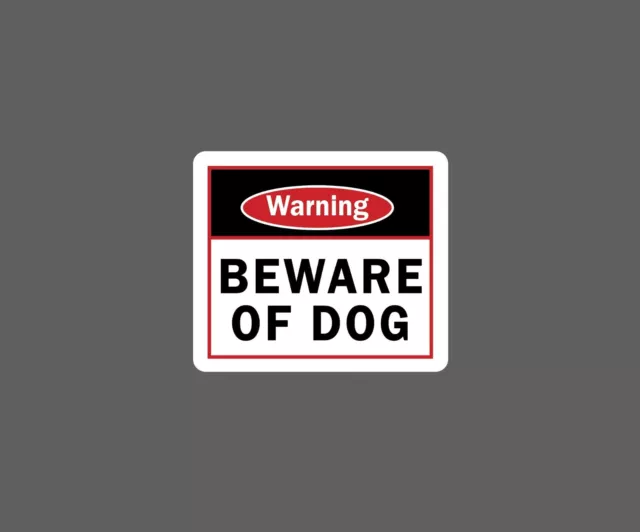 Beware Of Dog Sticker Warning Waterproof Sticker Phone Decal Water ...