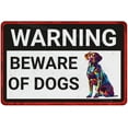 Beware Of Dogs Sign Labrador Beware Of Dog Sign Aluminum Metal Tin ...