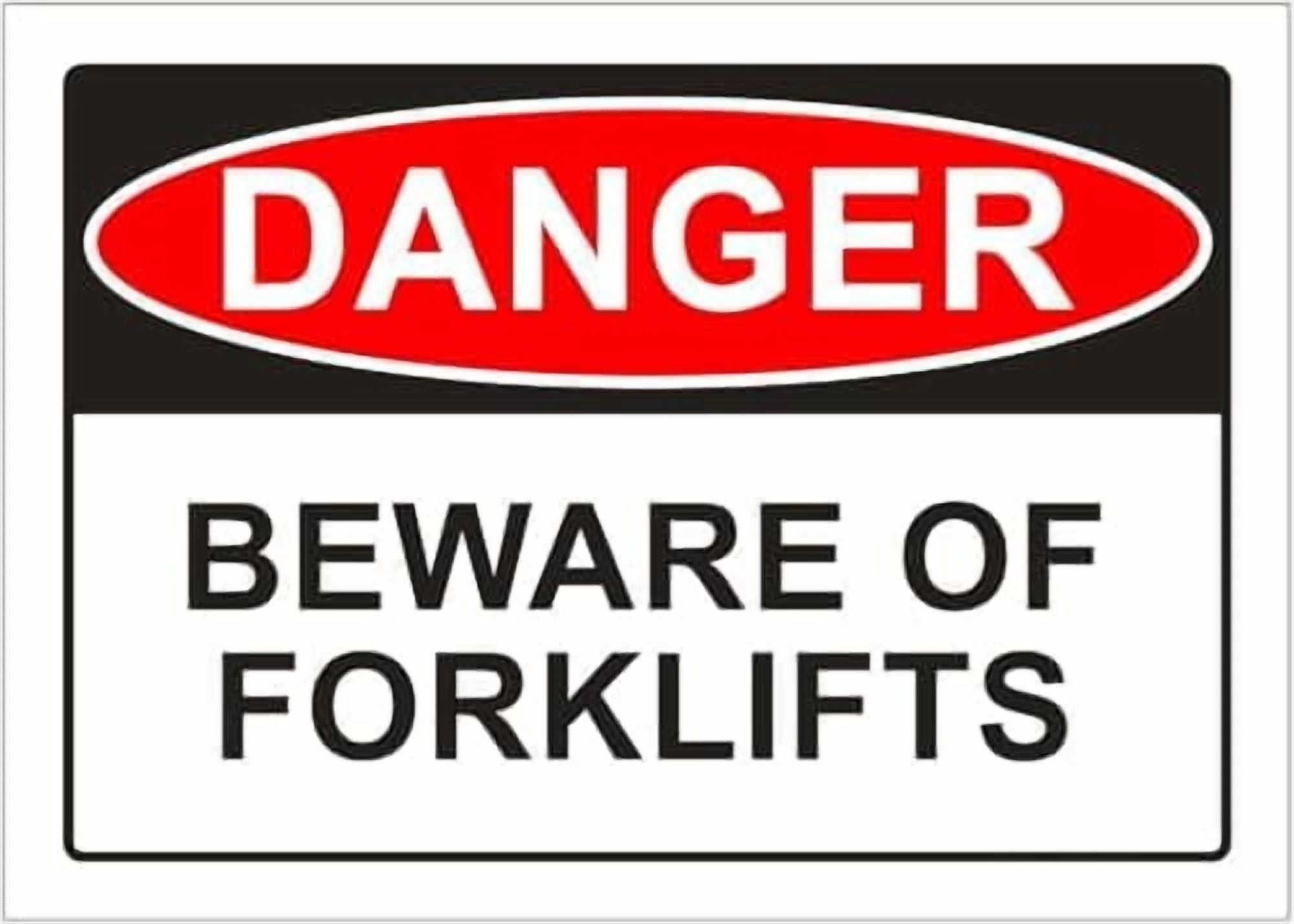Beware Of Forklifts Danger Sign Danger & Warning signs Metal Tin Sign 8 ...