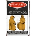 Beware Of Groundhog Sign,12"X 8" Rust Free Beware Of Groundhog Warning ...
