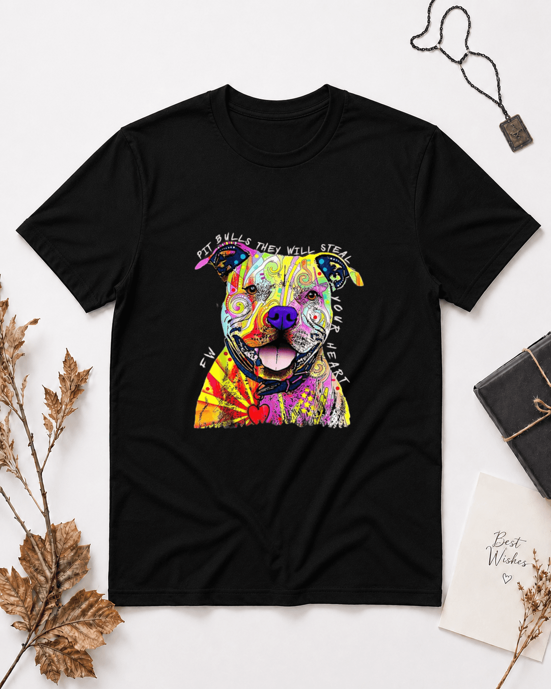 Beware Of Pit Bulls Dean Russo Pop Art Dog Breed Unisex T-Shirt, S-5XL ...