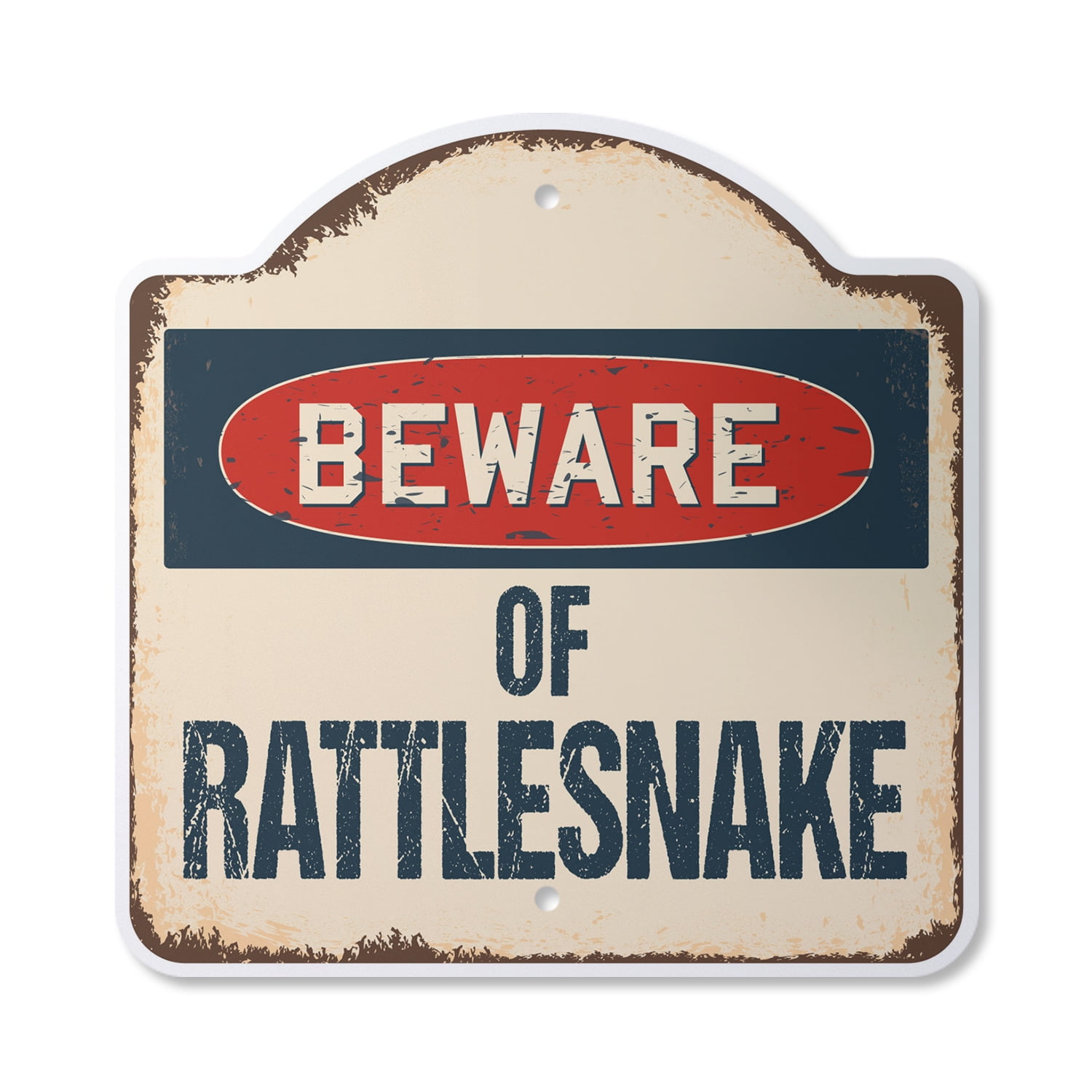 Beware Of Rattlesnake 10” x 10” Sign | Indoor/Outdoor Plastic ...