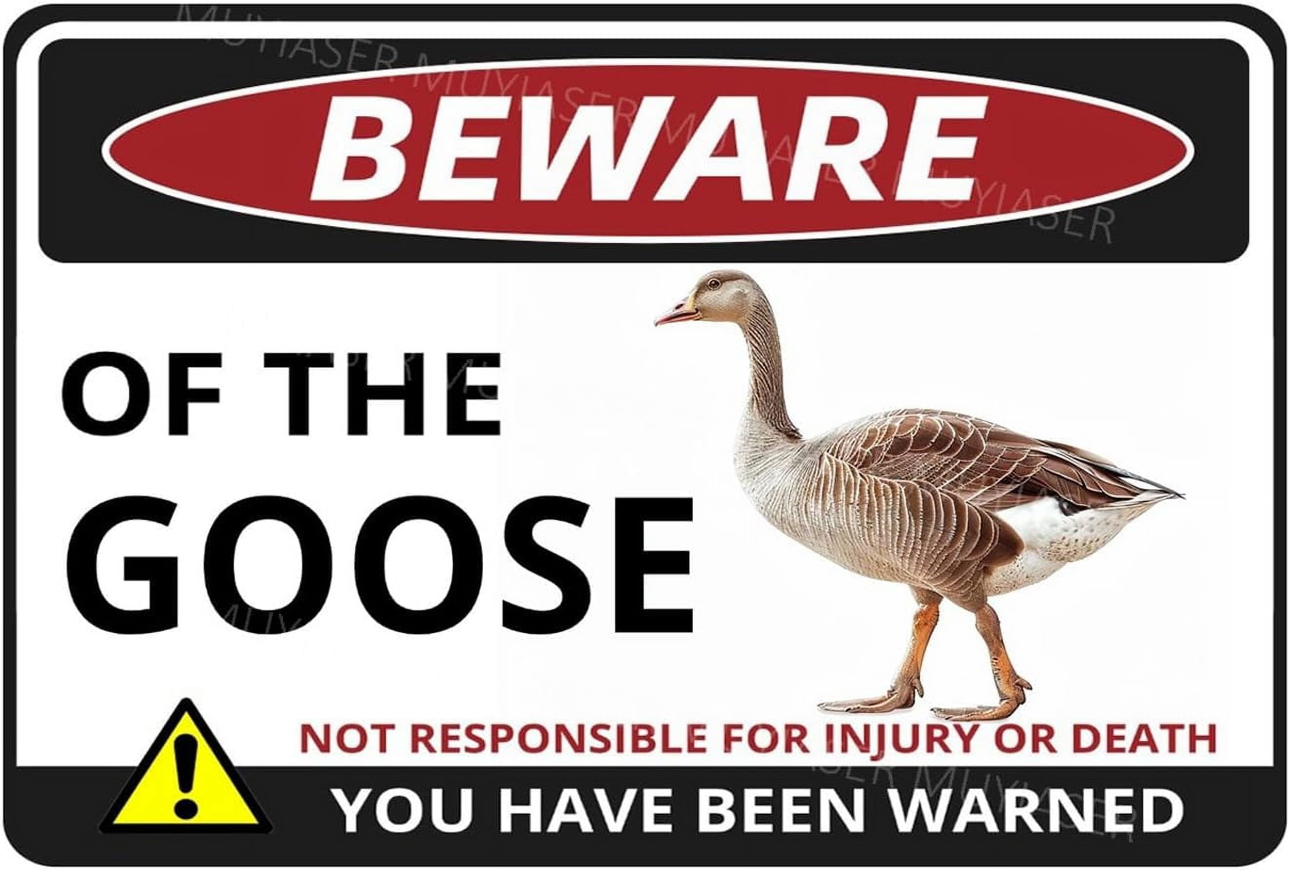 Beware Of The Goose Sign You Have Been Warned Metal Tin Signs Door Sign ...
