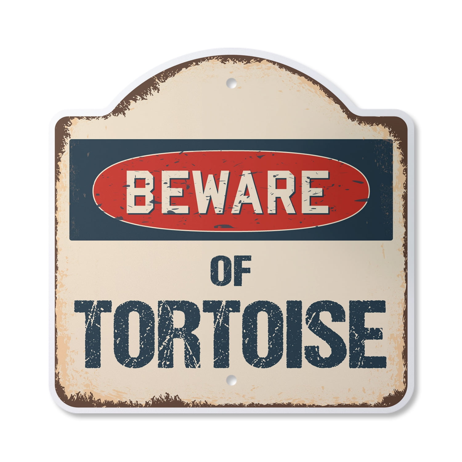 Beware Of Tortoise 14" X 14" Sign | Indoor/Outdoor Plastic ...