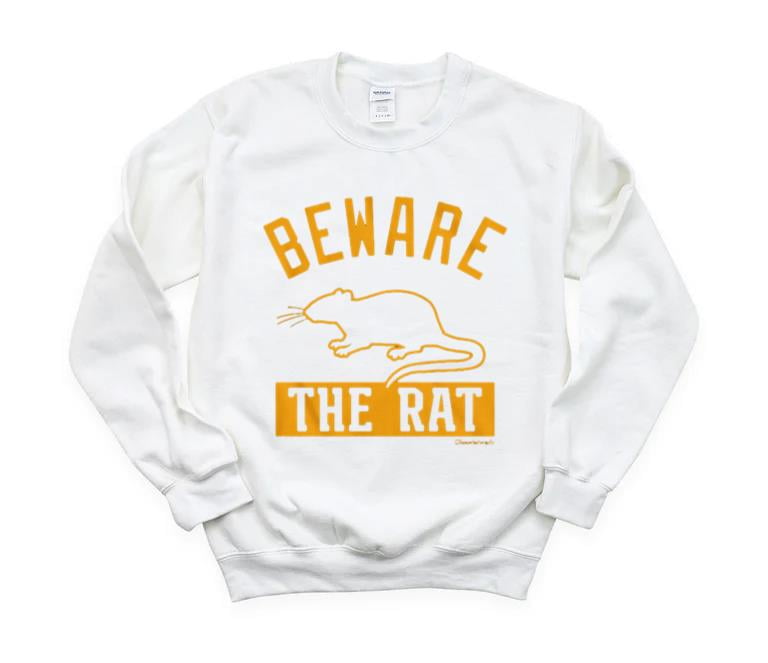 Beware Rat Boston Hockey Rival Game Joke Fan Vibe Mascot Rat City ...