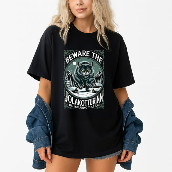 Beware The Jolakotturinn The Icelandic Yule Cat T-Shirt – Holiday ...