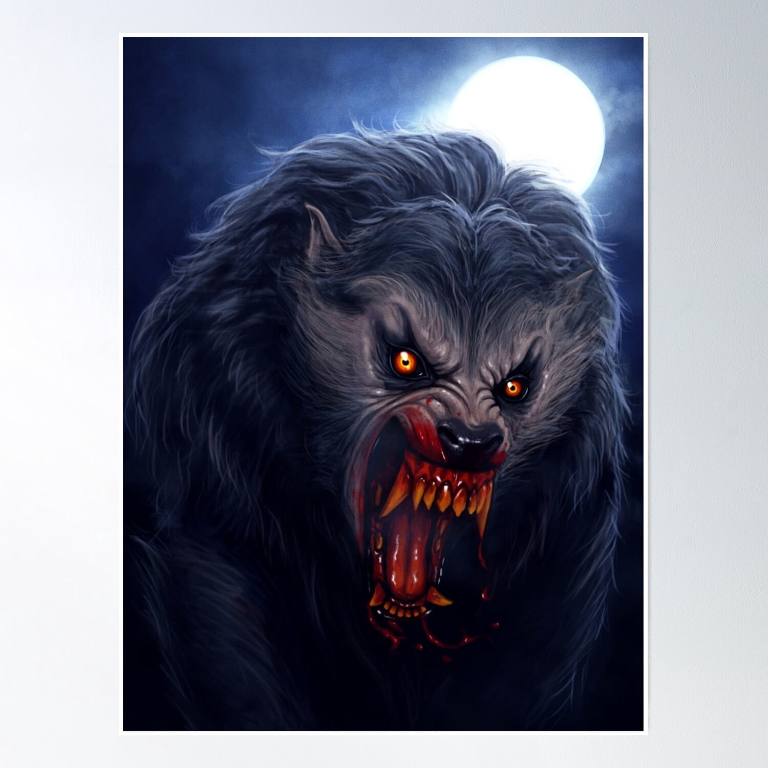 Beware The Moon... Poster Wall Art, Modern Wall Decor, 24x36 UNFRAMED ...