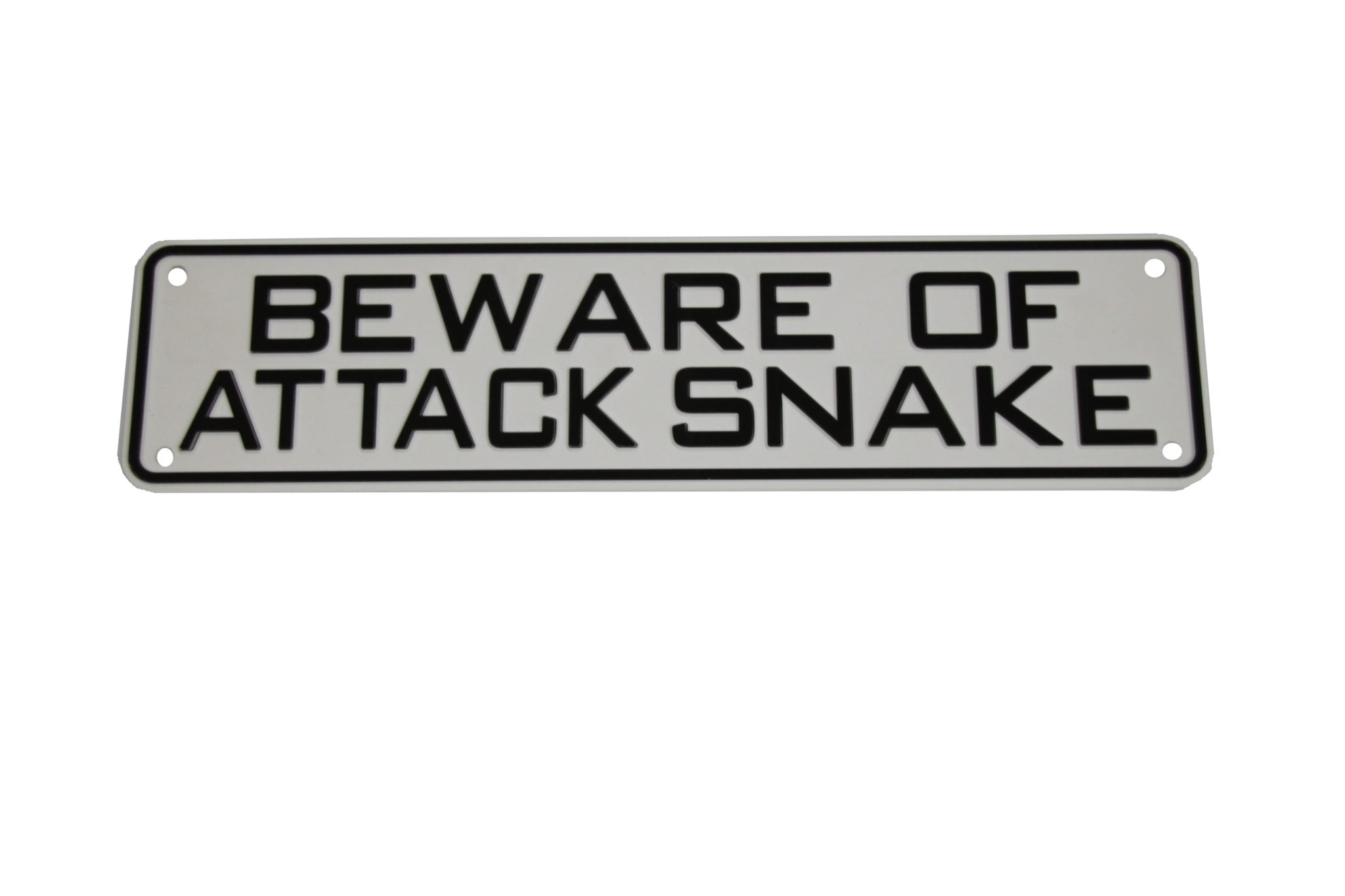 Beware of Attack Snake Sign - Walmart.com