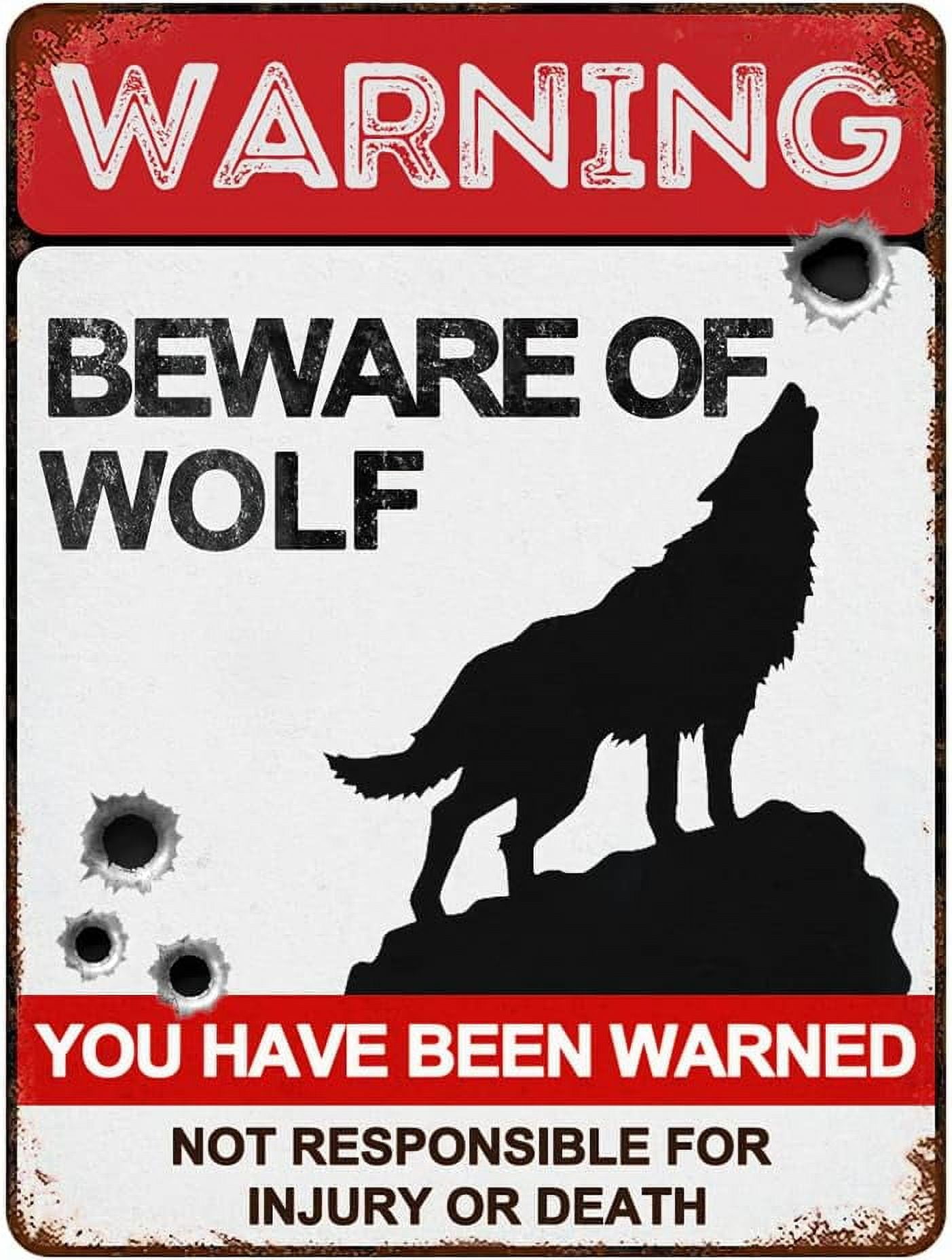 Beware of Beaver Signs 8"x12" Vintage Metal Warning Signs About Beaver ...