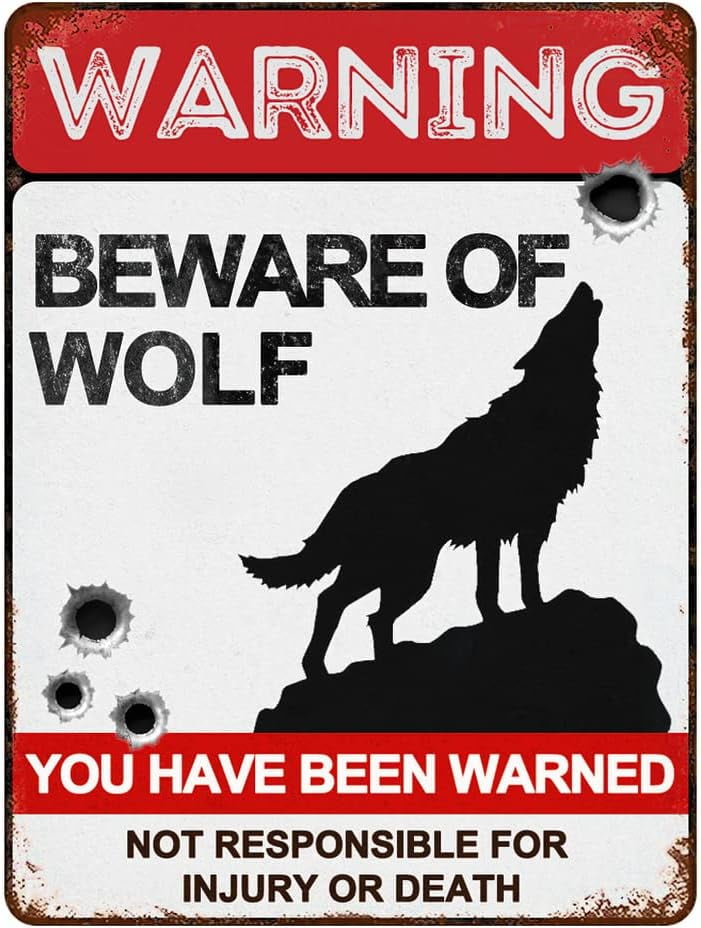 Beware of Beaver Signs 8"x12" Vintage Metal Warning Signs About Beaver ...