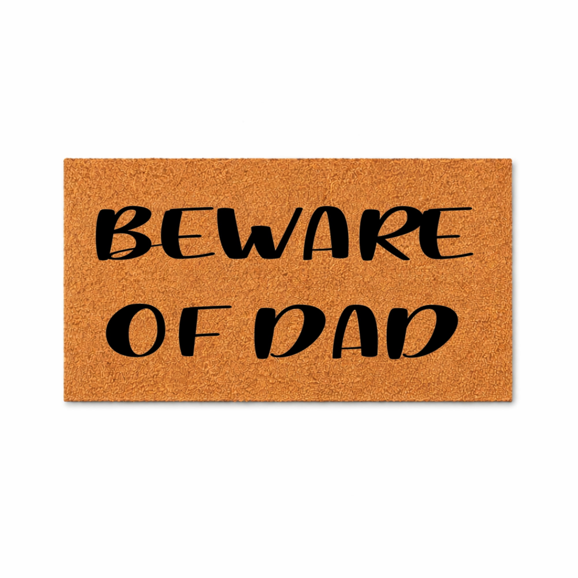 Beware of Dad Doormat, Funny Welcome Mat, Front Door Entry Rug, Gag ...