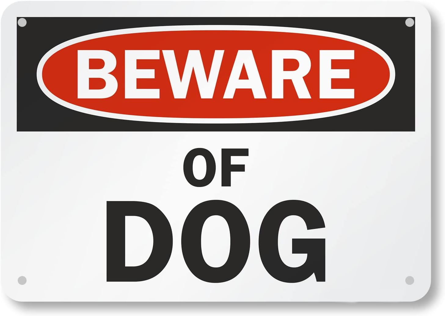 Beware of Dog Metal Tin Sign Wall Decor Dog Warning Signs Aluminum Sign ...