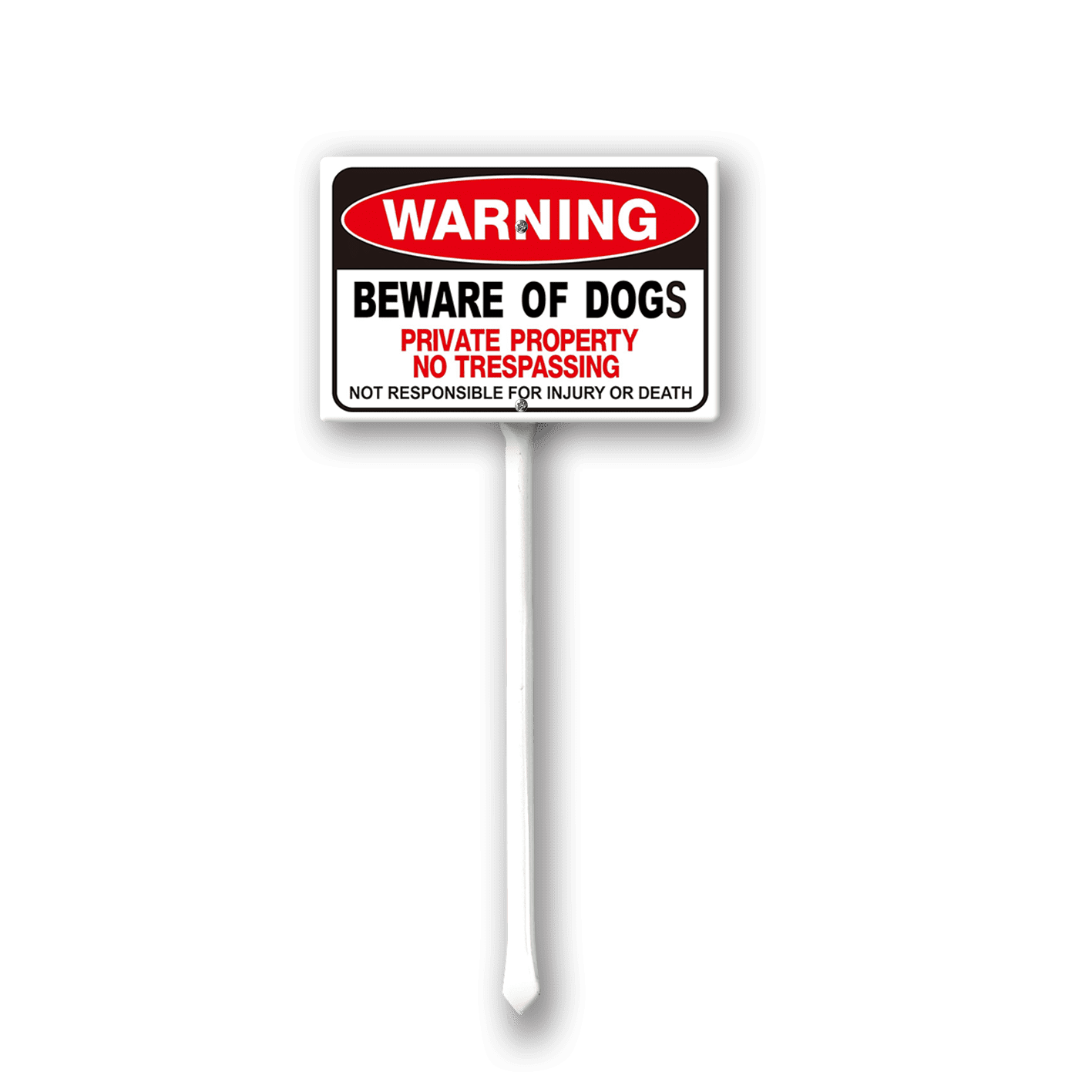 Beware of Dog Sign Private Property No Trespassing Dog Warning Sign, 12 ...