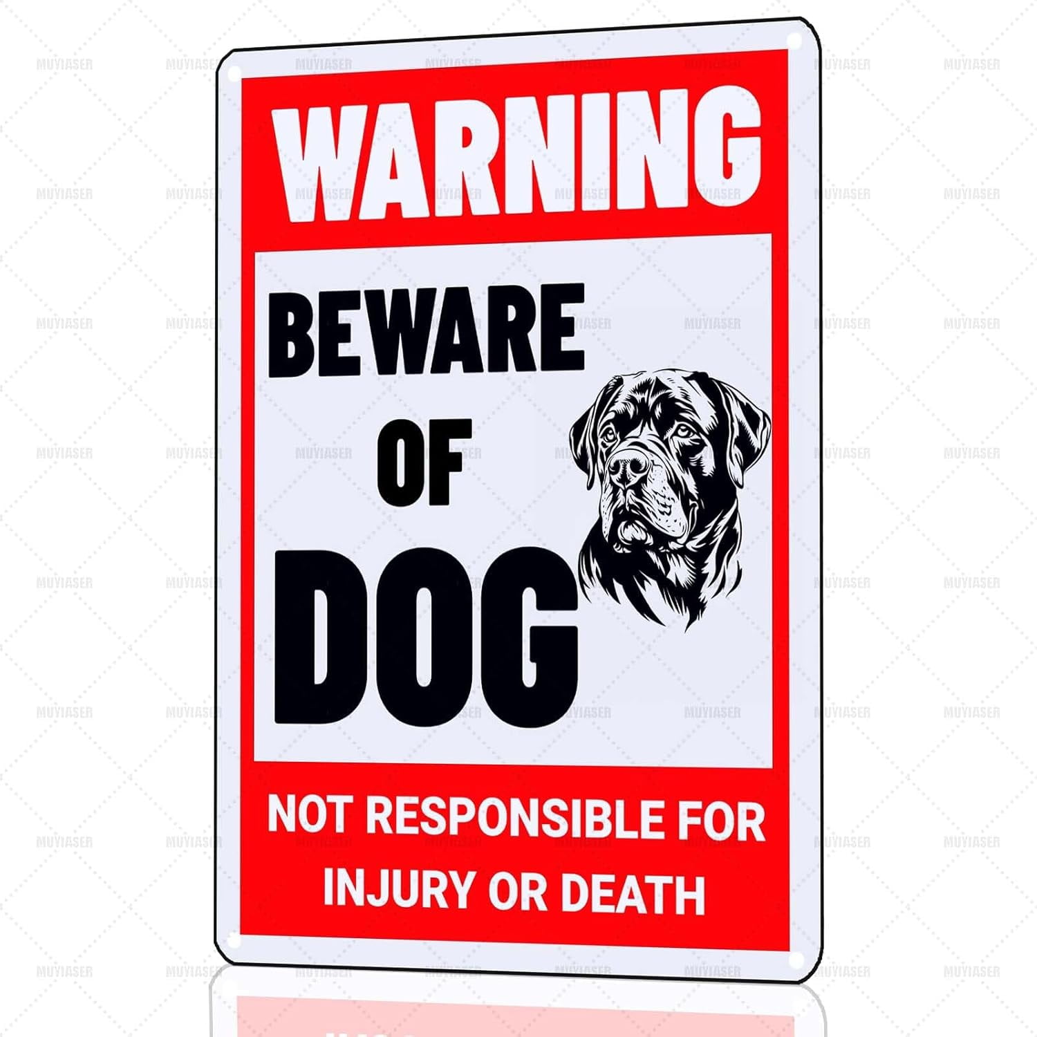 Beware of Dog Sign Rottweiler Metal Sign Warning Beware of Dog Signs ...