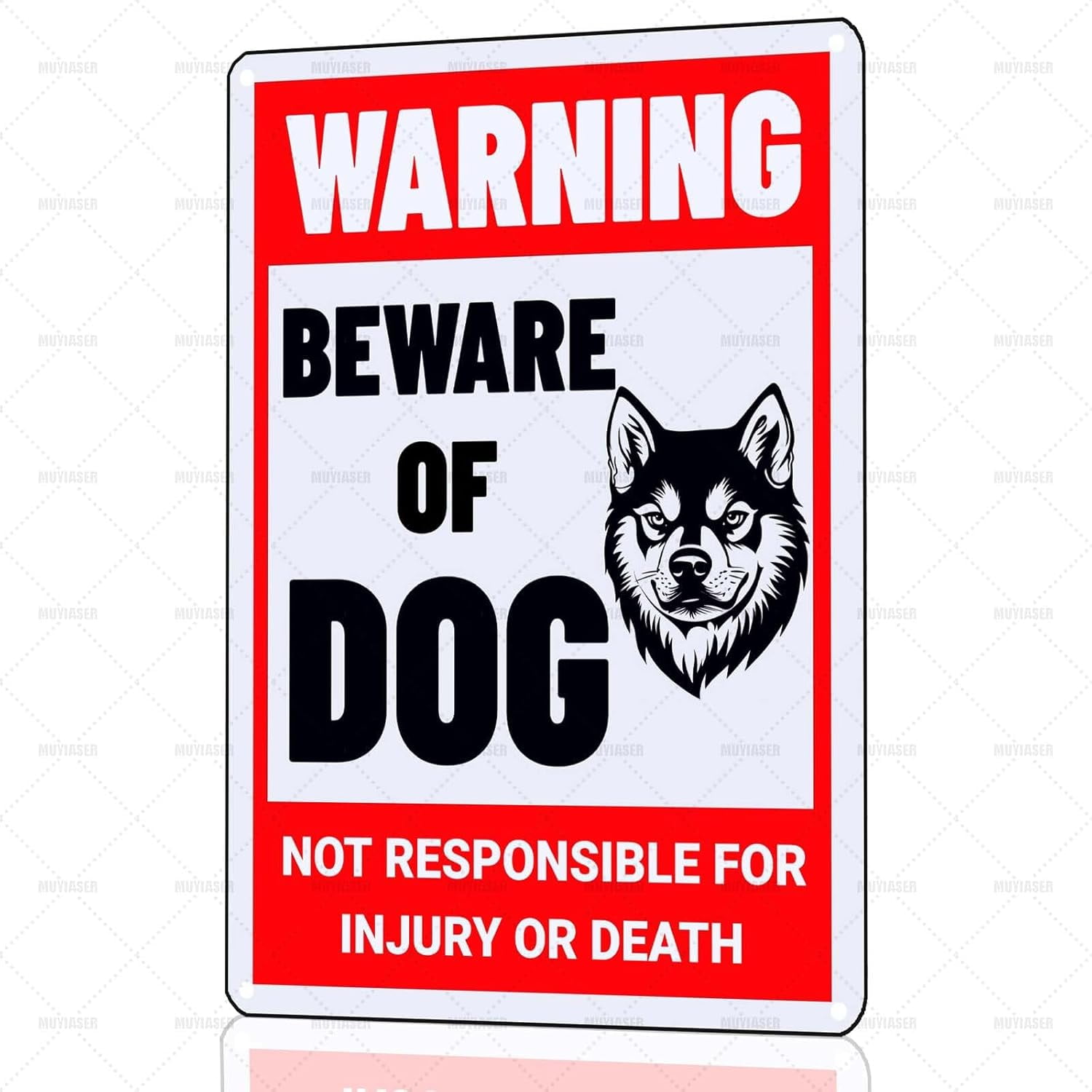 Beware of Dog Sign Shiba Inu Metal Sign Warning Beware of Dog Signs for ...