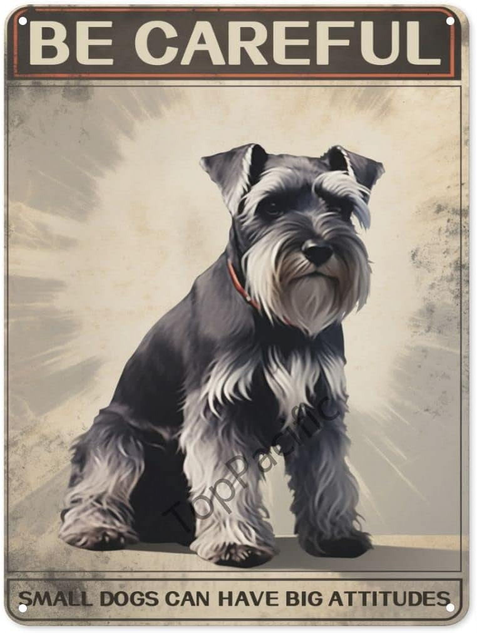 Beware of Dog Signs for Fence, Warning Tin Sign "SMALL DOGS CAN HAVE ...