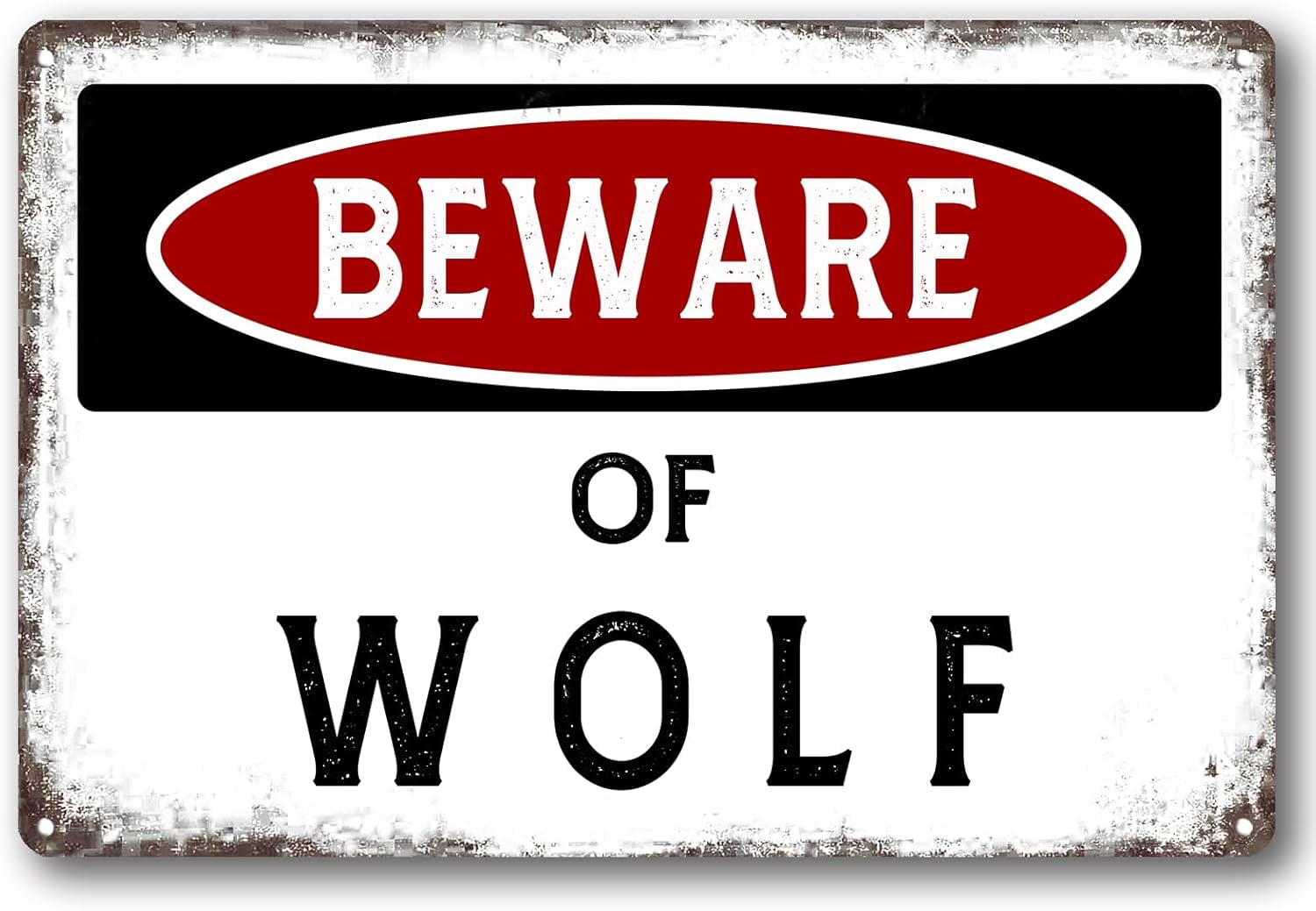 Beware of Dragon Vintage Metal Tin Sign Decor Retro Funny Aluminum Sign ...