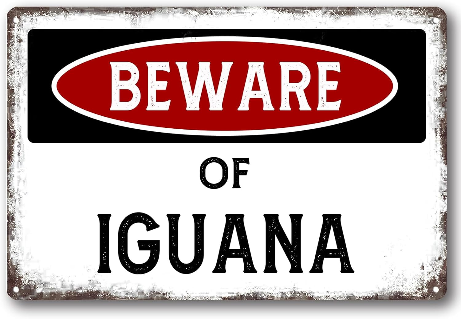 Beware of Dragon Vintage Metal Tin Sign Decor Retro Funny Aluminum Sign ...