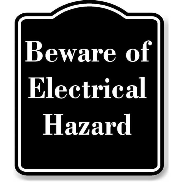 Beware of Electrical Hazard BLACK Aluminium Composite Sign 8.5''x10 ...