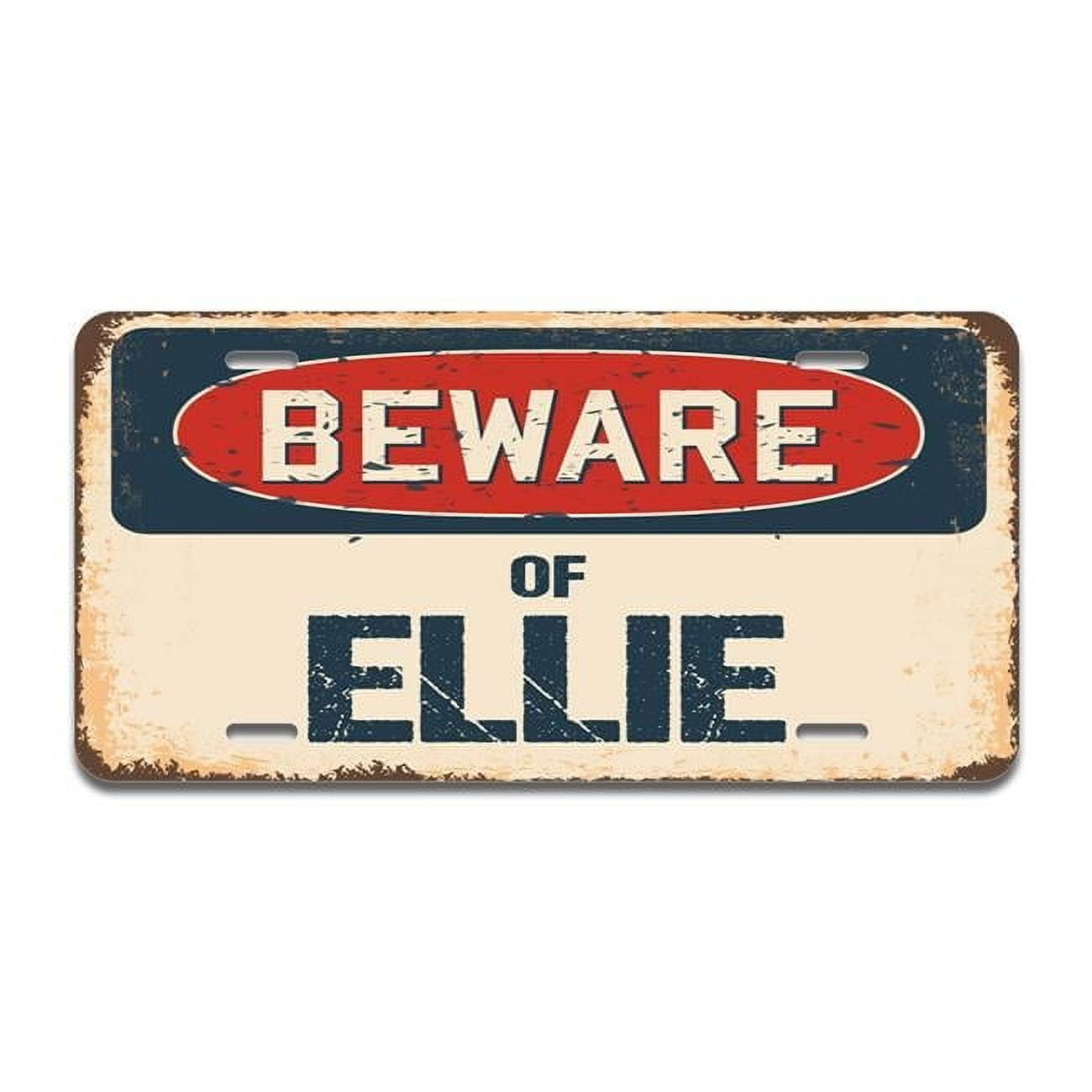 Beware of Ellie Aluminum License Plate - Walmart.com