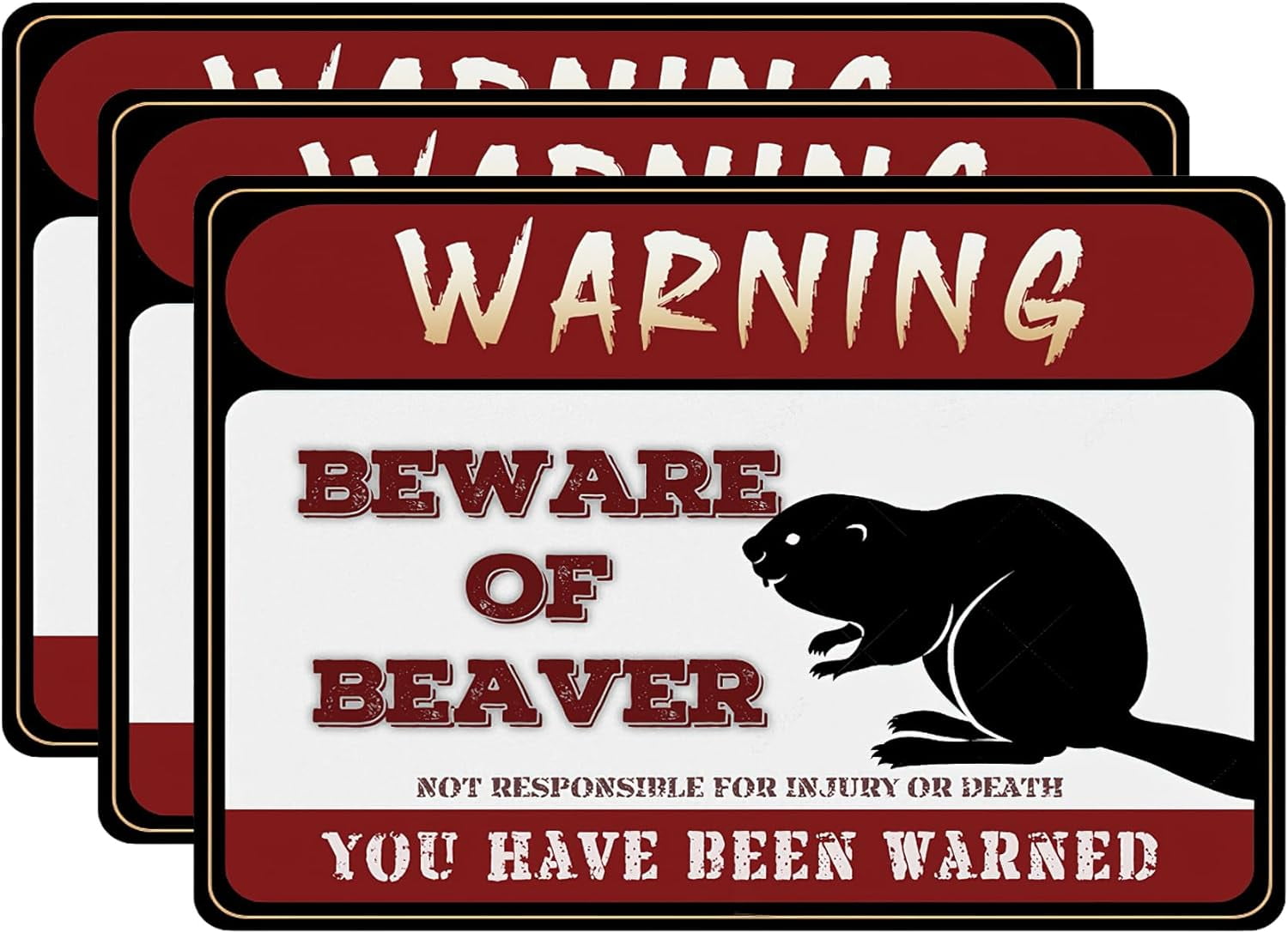 Beware of Goose Sign 8"x12", Pet & Ranch Animal Metal Warning Signs for ...