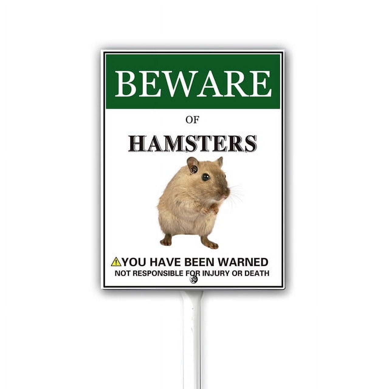 Beware of Hamsters Warning Sign for Yard Lawn Garden Home Outdoor USe ...