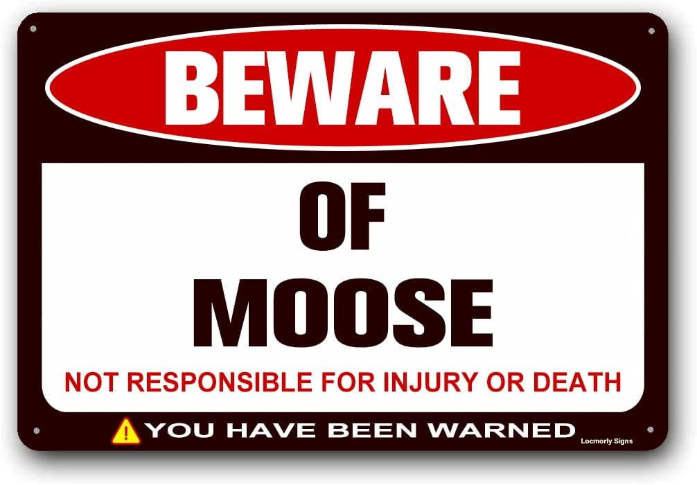 Beware of Rooster Aluminum Sign, 8x12 Inch, Funny Rooster Wall Decor ...