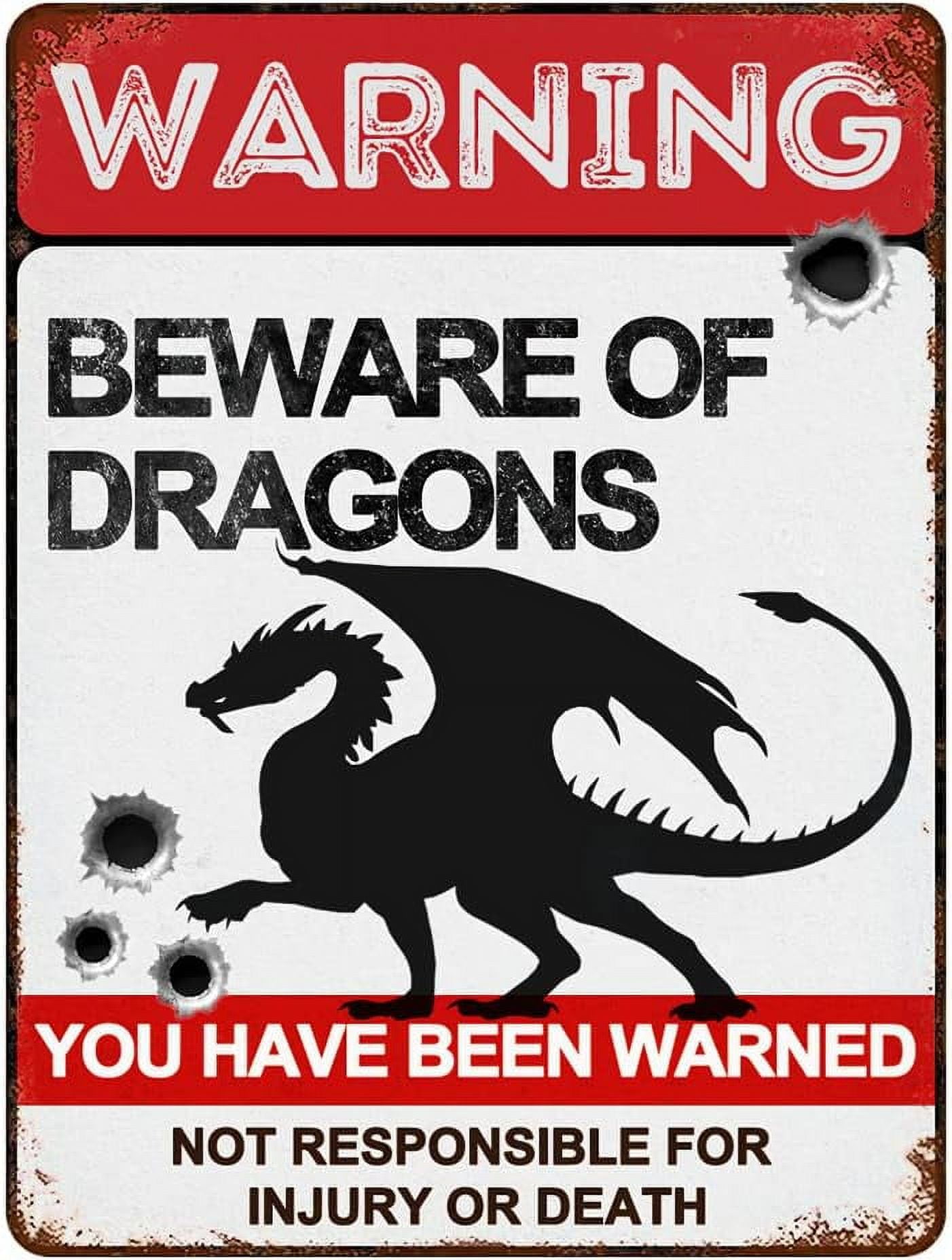 Beware of Rooster Signs 12"x16", Vintage Metal Warning Signs About ...