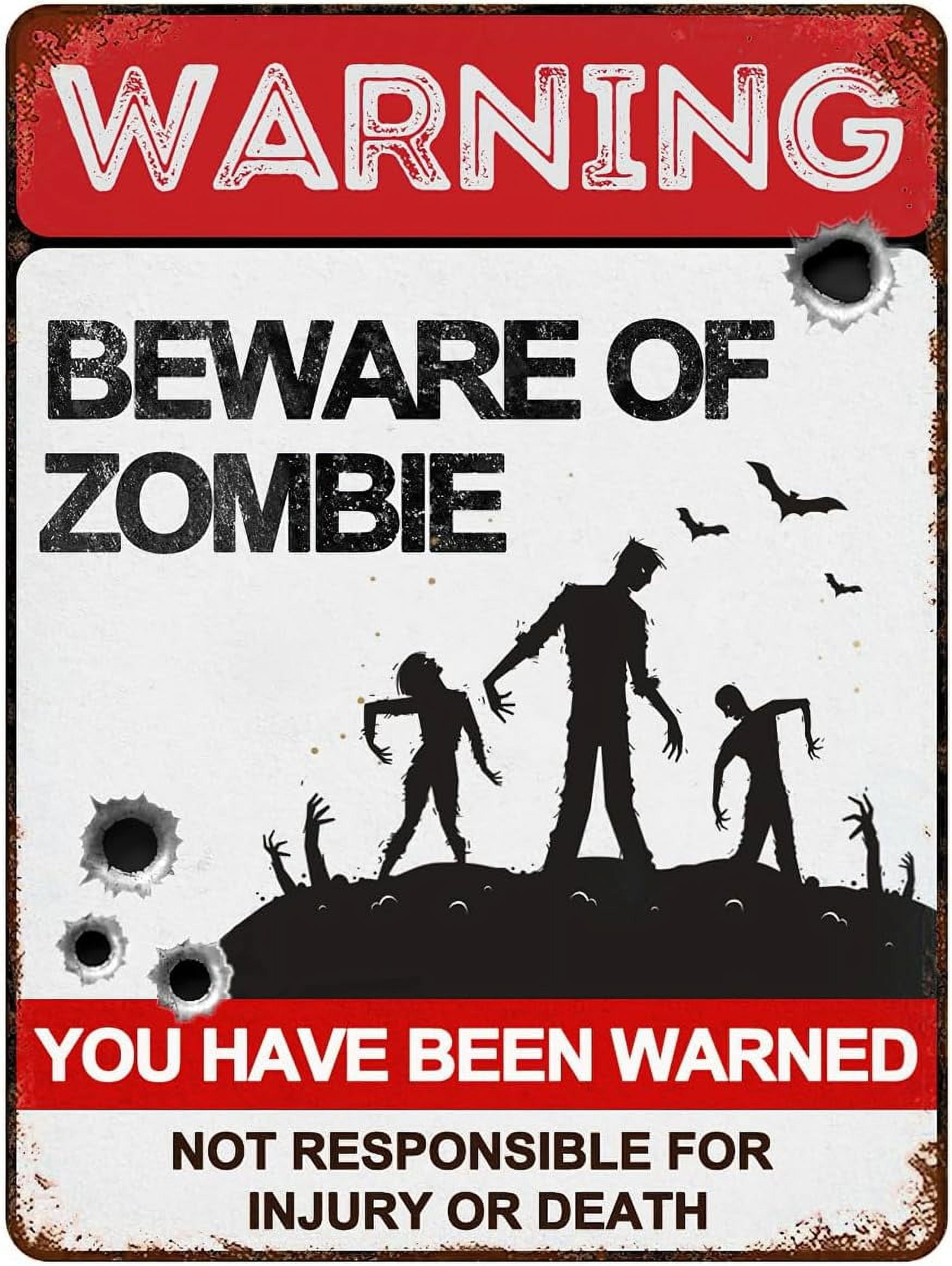 Beware of Rooster Signs 12"x16", Vintage Metal Warning Signs About ...