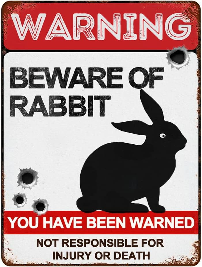 Beware of Rooster Signs 12"x16", Vintage Metal Warning Signs About ...