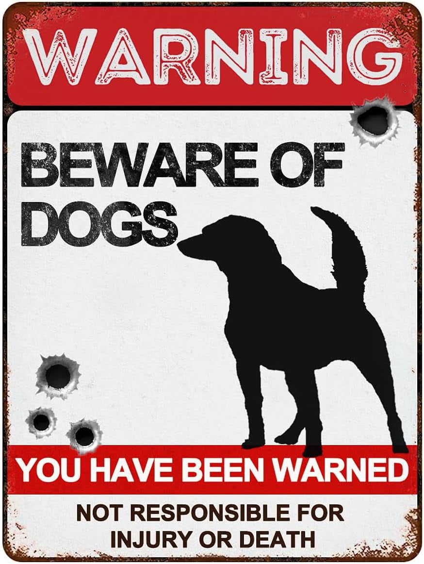 Beware of Rooster Signs 12"x16", Vintage Metal Warning Signs About ...